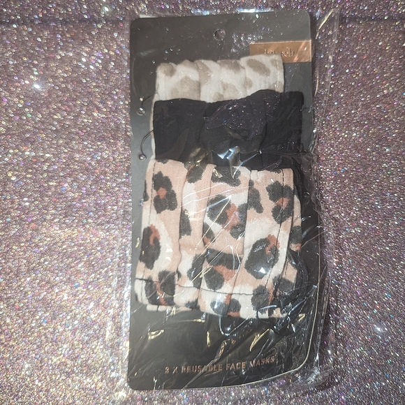 Kitsch | Accessories | Kitsch Cheetah Animal Print Cotton Face Masks ...